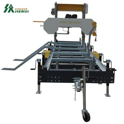 Cina 1100 mm Max. Larghezza di lavoro Legno taglio tronco segatrice portatile con seghe a fascia orizzontale in vendita