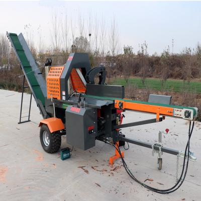 Cina Processore di legna da ardere con motore a benzina e spaccatore automatico di tronchi in vendita