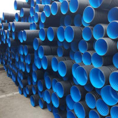 Cina Tubo di scarico ondulato dell'HDPE SN12.5, tubo ondulato di drenaggio del doppio strato del grande diametro in vendita