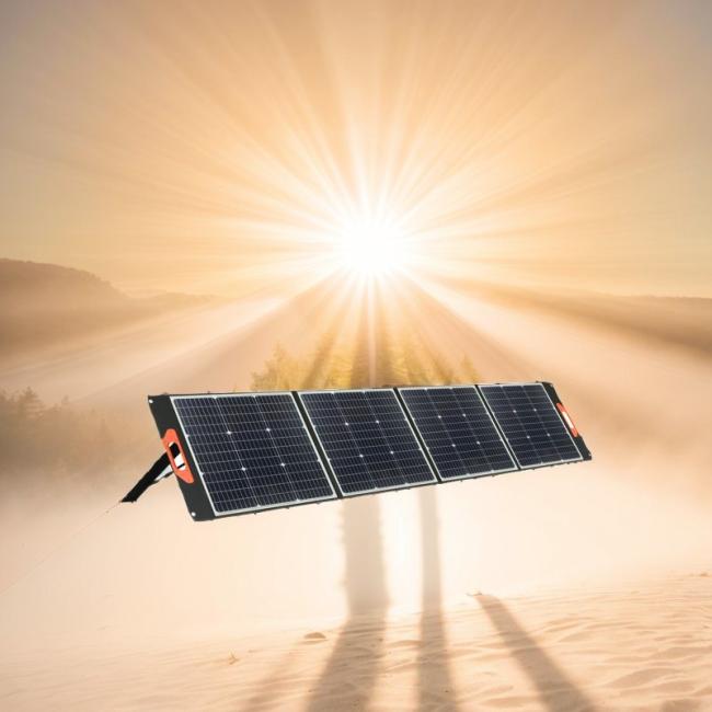 High Efficiency Polycrystalline Silicon Portable Solar Panels 200W Foldable Solar Panels for Outdoor RV Excursions