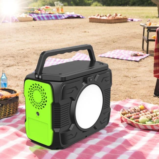 Multifunctional 200W Portable Rechargeable Battery Camping Power Station Solar Generator.