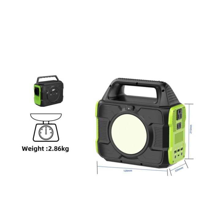 Outdoor Energy Storage Lithium Battery Power Station 300W Power Station Solar Generator 288wh Portable Mobile Power Supply