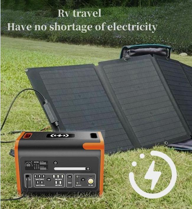 2200W Solar Generator 2500W Solar Panels with Portable Power Station