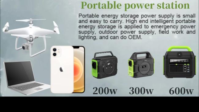 600W AC Output Portable Power Emergency Power Station Solar Generator Outdoor Energy Storage System