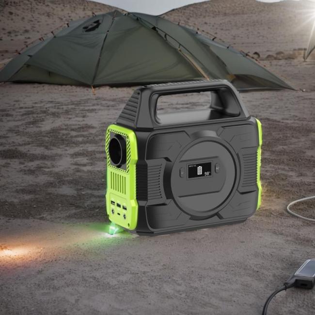 PC Fireproof Material 200W Emergency Generator USB Output High Power Mobile Power Portable Solar Balcony Energy Storage Power Station