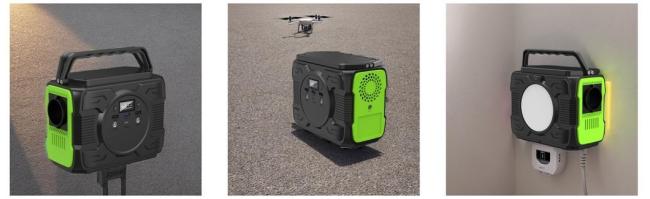 200W Camping Mobile Lithium Mobile Power Lithium Batter Solar Power Station