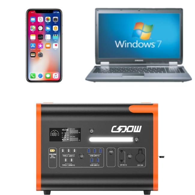 2200W 2048wh 1000W Mobile Power Station 2000W 120V Battery Generatorportable Power Station