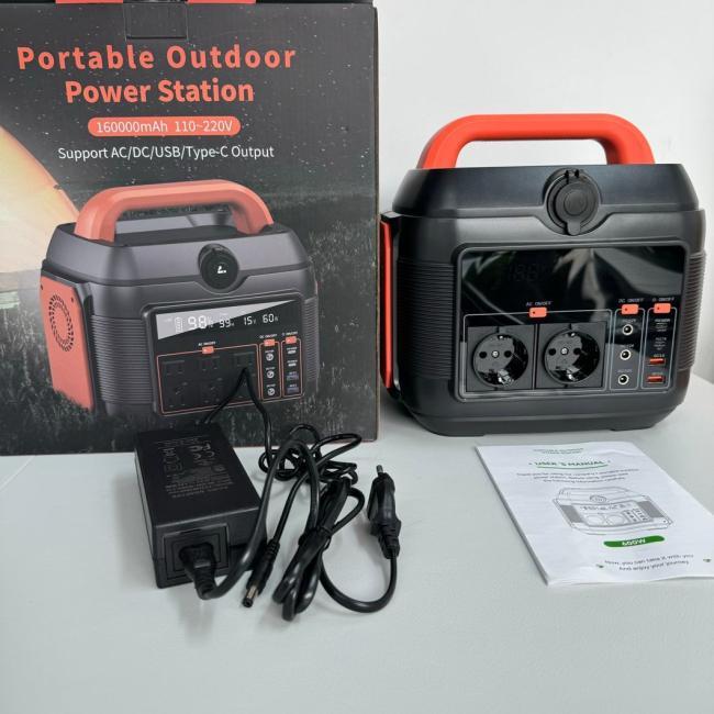 600W Type-C Pd (100W) Sine Wave Lithium Battery Overtemperature Protection for Portable Power Stations