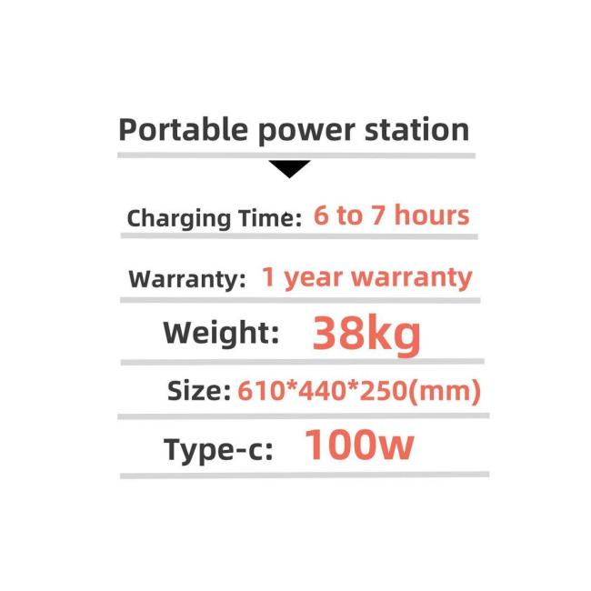 Portable Power Supply 2200W 3000W 600W Solar Power Station