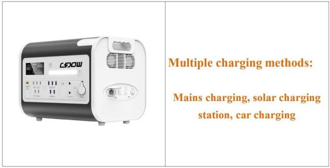 2000W Reachargeable LiFePO4 Lithium-Ion Battery Poratable Power Station Solar Generator