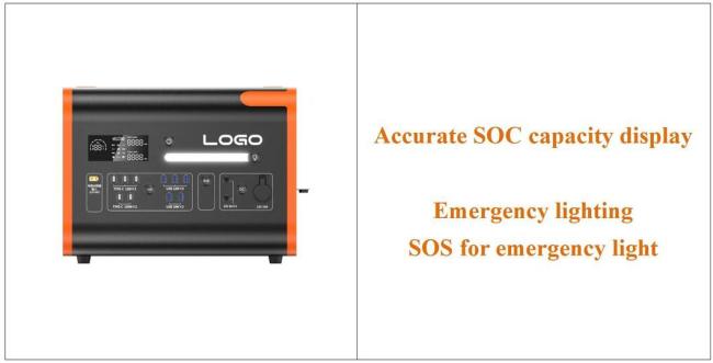 2000W Reachargeable LiFePO4 Lithium-Ion Battery Poratable Power Station Solar Generator