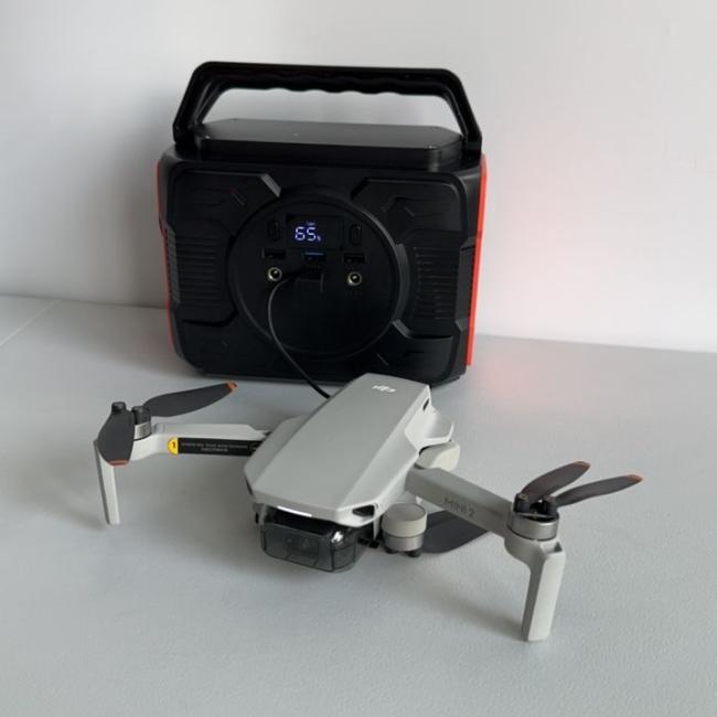 Portable Power Station with LED Light 200W Outdoor Mobile Power