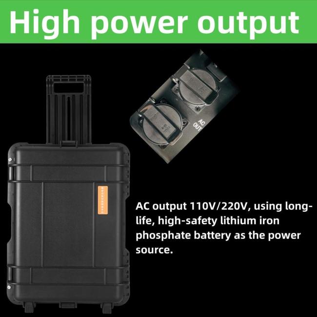 LiFePO4 Lithium Battery Portable Mobile Power Supply 3000W Outdoor Indoor Emergency Generator Energy Storage Power Station