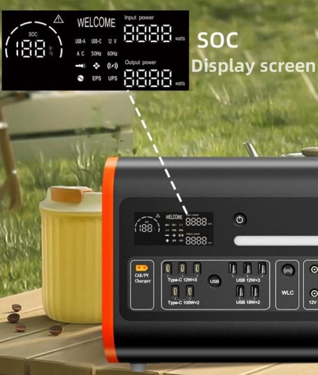 600W 2200W Emergency Mobile Generator Solar Outdoor Portable Power Station