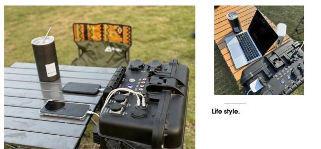 New Energy Long Cycle Life 2000W/3000W Outdoor Household Emergency Portable Power Station