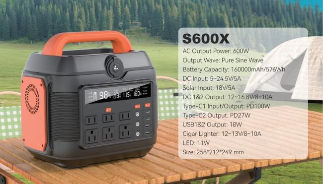 New Solar Generator 600W Outdoor Use of Solar Portable Power Station
