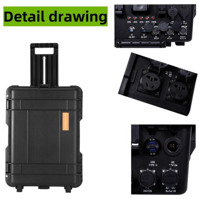 Wholesale High-Quality Portable Mobile Power 3000W Outdoor Emergency Solar Power Station