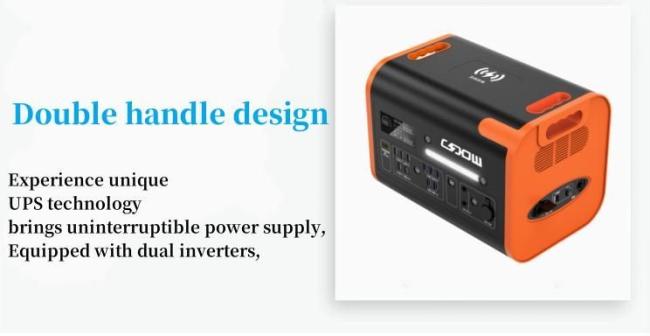 40ah/2200W Portable Solar Mobile Power Station with USB Charging Function