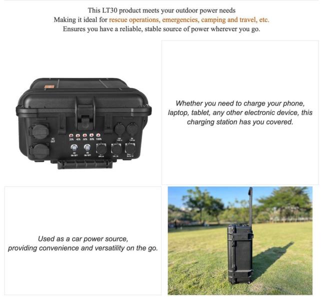 Solar Drone Powerhouse 3000W Emergency Generator Station