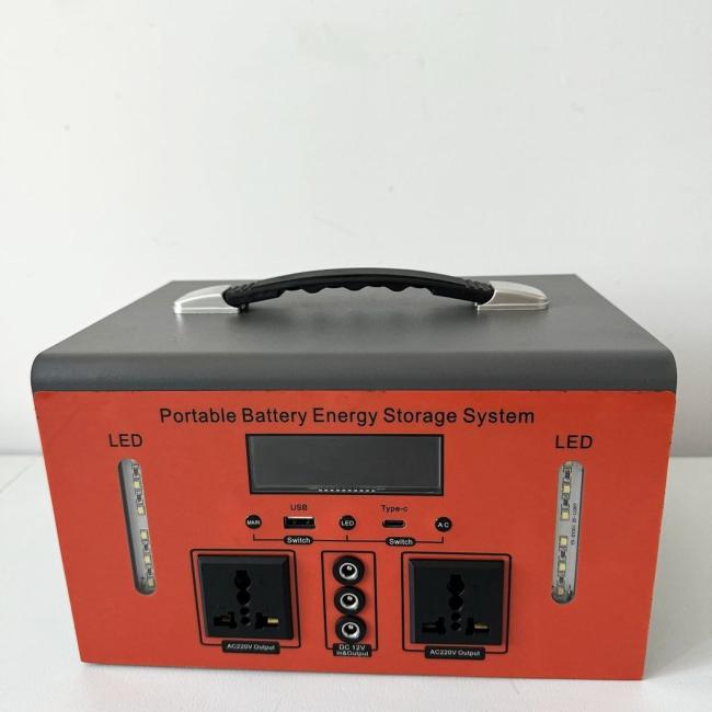 Emergency Power 500W Fast Charging Portable Power Station AC DC and Other Interfaces with Solar Panels