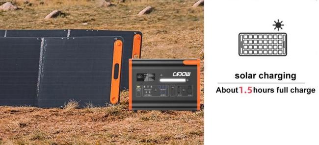 Backup Power Inverter Mobile 2400W Portable Camping Solar Power Station