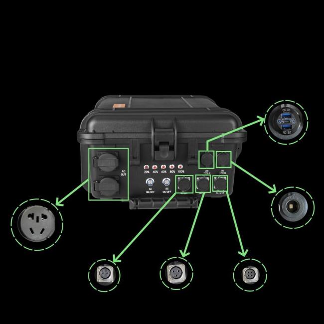 Hot 500W/3000wusb Type-C DC AC 7000W Portable Power Socket Solar Generator, Suitable for Outdoor, Home Power Stations