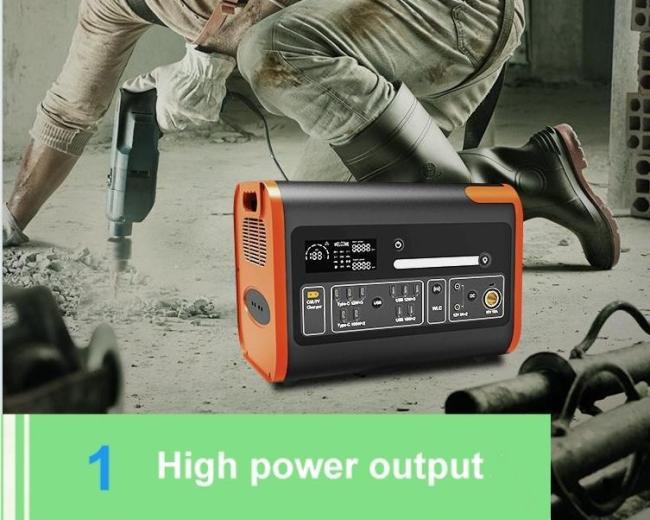 AC Output Power Station Outdoor on-Site Emergency Rescue Mobile Generator Solar Charging Portable Power Supply