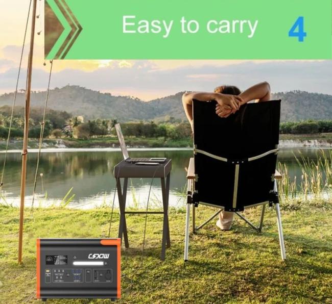 AC Output Power Station Outdoor on-Site Emergency Rescue Mobile Generator Solar Charging Portable Power Supply