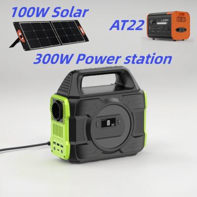 Cina 300W AC DC Dual USB Tipo C di ricarica Stazione elettrica mobile portatile per generatore solare in vendita