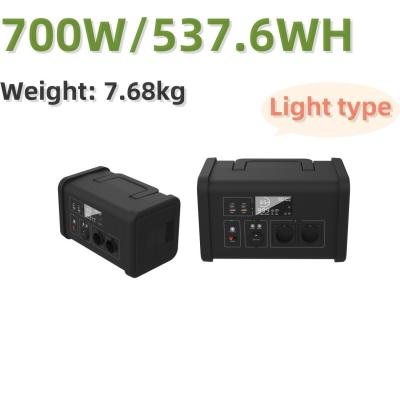 Cina 700W Balcony Energy Storage Stazione elettrica portatile con batteria LiFePO4 e luce a LED in vendita