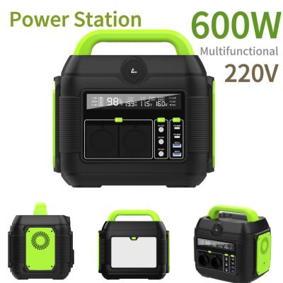Cina Centrale elettrica portatile a presa CA UE 600W 576wh Power Bank per campeggio personalizzabile in vendita