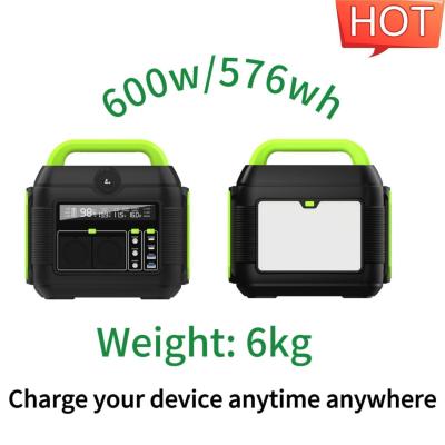 Cina MPPT Quieta centrale elettrica portatile generatore solare da 600W con batteria al litio in vendita