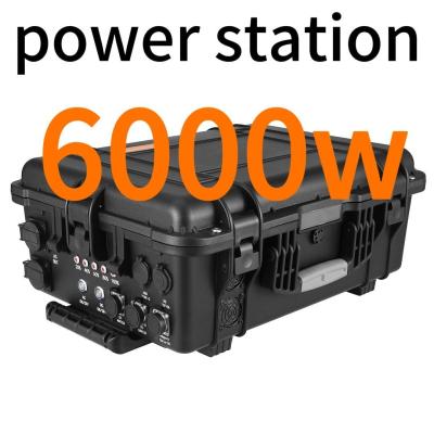 Cina Centrale elettrica nera da 6 kW ABS Legata di alimentazione portatile per attività all'aperto in vendita