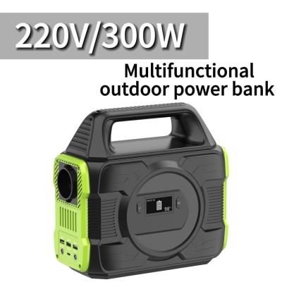 China 300W 220V zonne-oplaadbare schat voor thuis camping nood lithiumbattery draagbaar Te koop