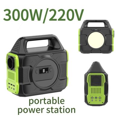 China 110V 220V MPPT 300W Reciclável Emergência Bateria portátil Power Bank com painel solar à venda