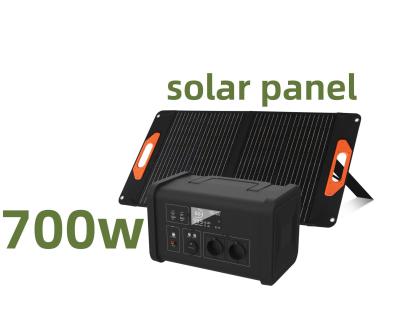 China EU LiFePO4 700W Armazenamento de energia Estação de produção de energia solar para energia doméstica portátil à venda
