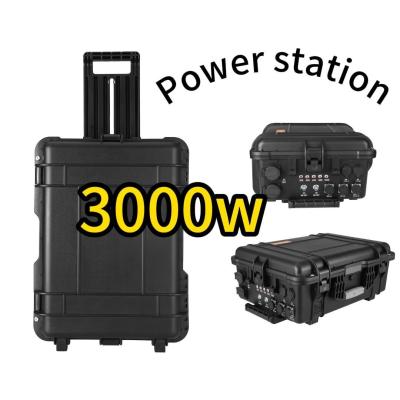 China Instalação de energia móvel de emergência ao ar livre com bateria de lítio de 3000W a 1000W CE.Un38.3 Certificação à venda