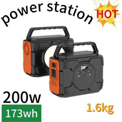 China Estação eléctrica portátil de energia móvel ao ar livre com capacidade de 200W/173wh e potência de saída AC à venda