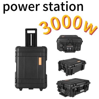 Cina Viaggio 3000W/220V/110V/UPS Pure Sine LiFePO4 Backup Battery Camping Stazione elettrica portatile in vendita