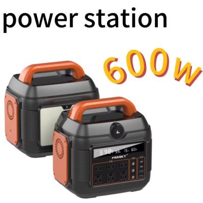 Cina Illuminazione a LED da 11W 600W Pure Sine LiFePO4 Backup Battery Power Station Portatile per esterni in vendita