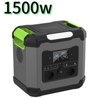 Cina 1200W/1500W/2000W alimentazione mobile 1500W potenza di uscita CA per centrale elettrica portatile in vendita