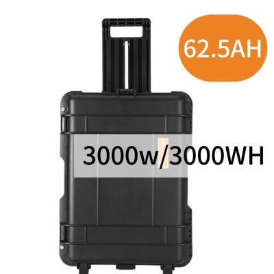 Cina Centrale elettrica portatile resistente all'usura e ignifugia ad alta capacità di 3000W/62.5ah in vendita