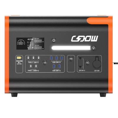 Cina 220V/40ah/2200W Energia solare Portabile Outdoor Energy Storage Power Station con ricarica rapida 1500W batteria al litio in vendita