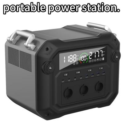 Cina 2500W di potenza di uscita CA Stazione di alimentazione portatile Un38.3 Autenticazione MSDS per viaggi all'aperto in vendita