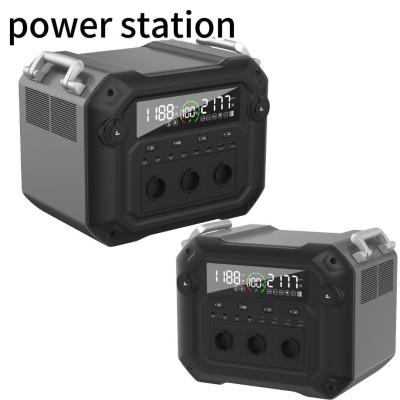 Cina Immagazzinamento di energia Stazione elettrica portatile con 1200W di ingresso CA e 3600W/3430.4wh di capacità in vendita