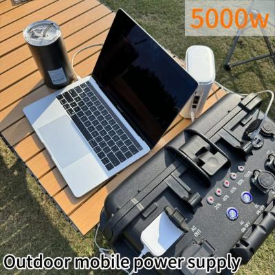 Китай Дом Внешний AC LiFePO4 Солнечный генератор 5000W Электростанция в черном цвете от ODM / OEM продается