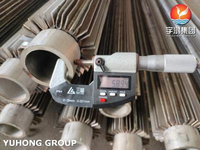 China Tubos com barbatanas longitudinais soldados ASTM A312 TP316L para projetos de refino de petróleo à venda