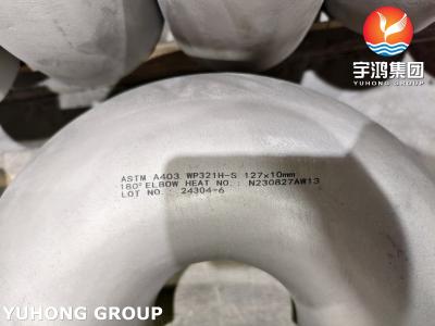 Chine ASTM A403 WP321H-S 180° courbes de retour en acier inoxydable résistant aux températures élevées pour tuyauterie de four à vendre