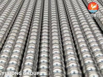 Κίνα ASTM A213 TP304L S30403 Σωλήνας κυματοειδούς από ανοξείδωτο χάλυβα με βελτιωμένη μεταφορά θερμότητας σε εναλλάκτη θερμότητας προς πώληση