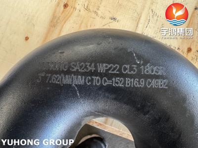 Cina Curva a 180 gradi/Curva di ritorno ASTM A234 WP22-S per tubazioni di processo raffineria in vendita
